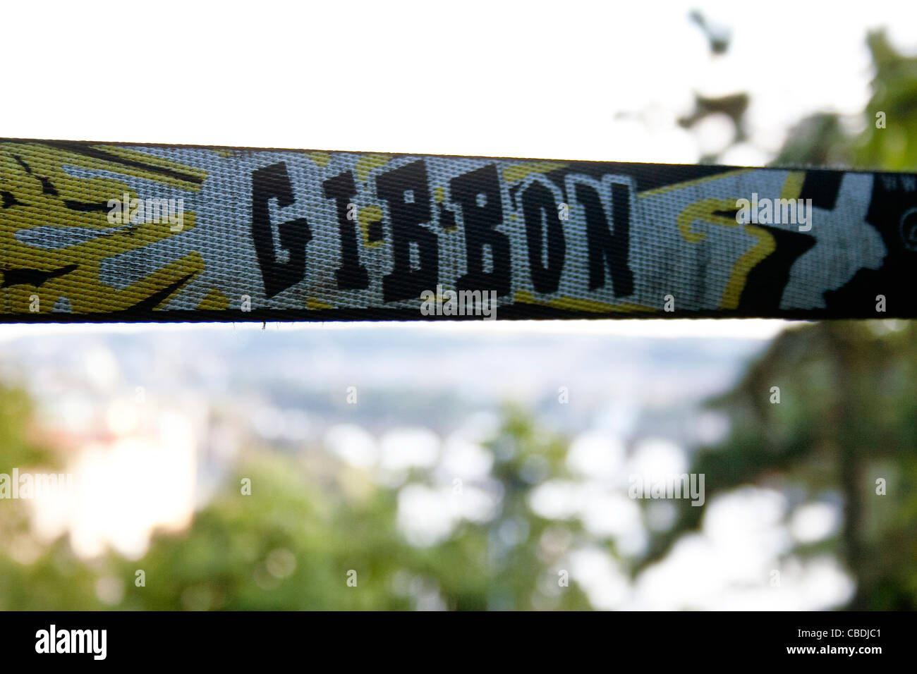 Slackline or slacklining is new sport discipline in balance which ...