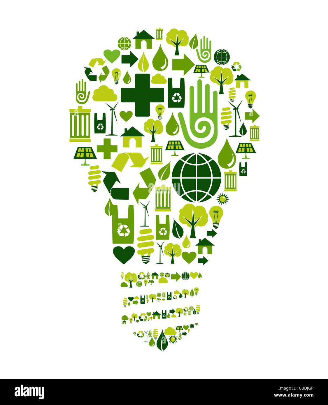 Environment symbols icons tree recycling Cut Out Stock Images ...