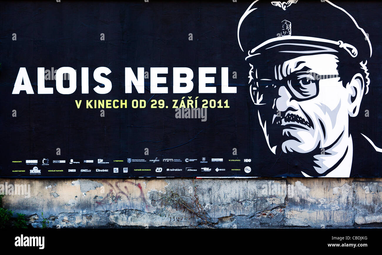 Alois Nebel, movie, advertisement, billboard (CTK Photo/Rene Fluger ...