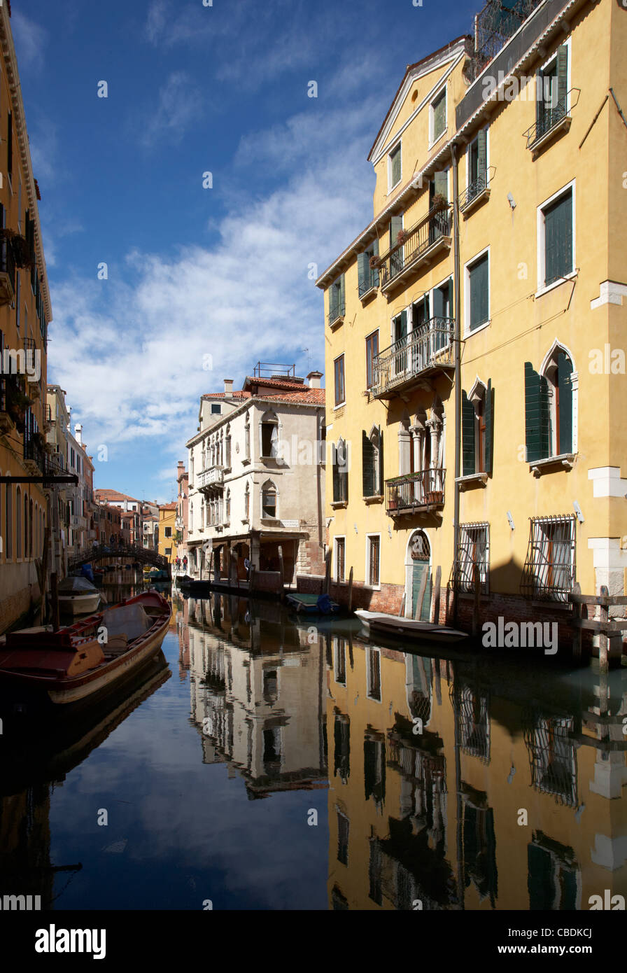 Small back-water canal in Venice Stock Photo - Alamy