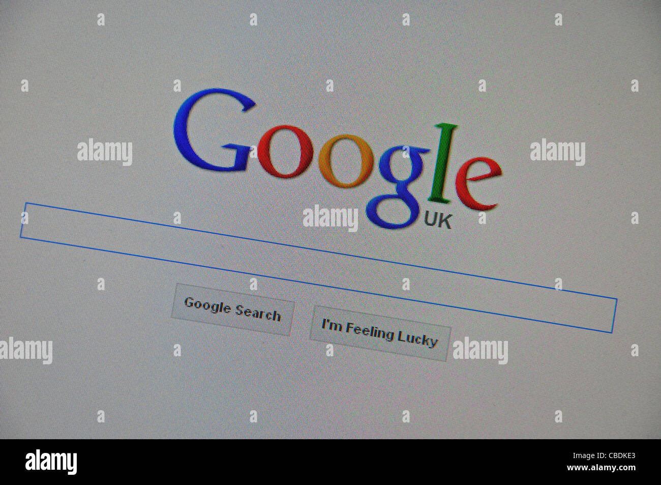 Google search page on computer screen, Greater London, England, United ...