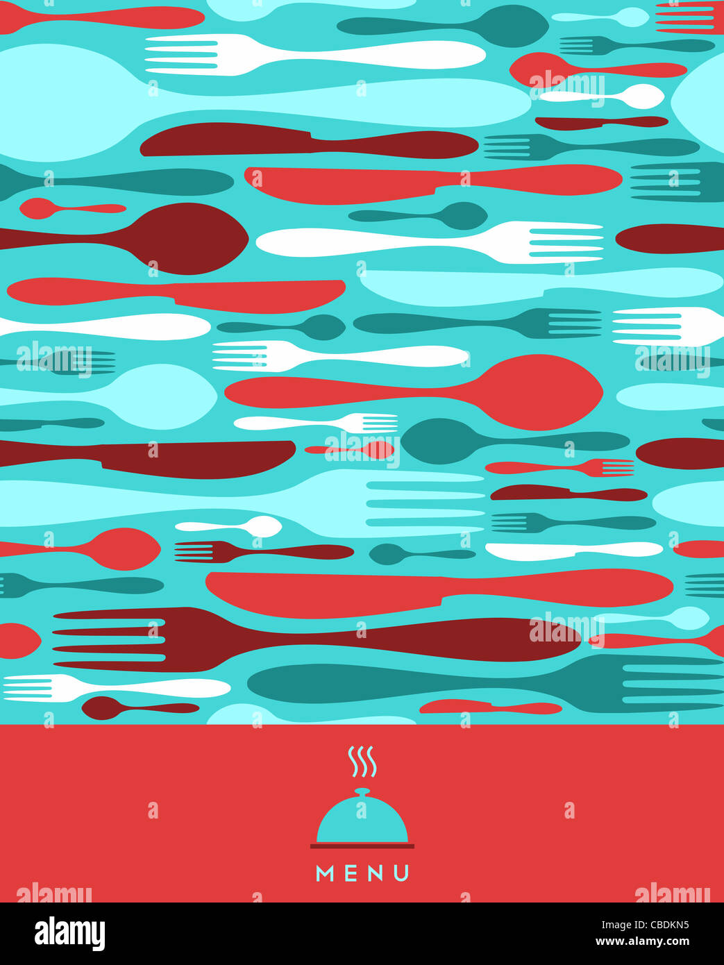 Colorful cutlery dinner card hi-res stock photography and images - Alamy