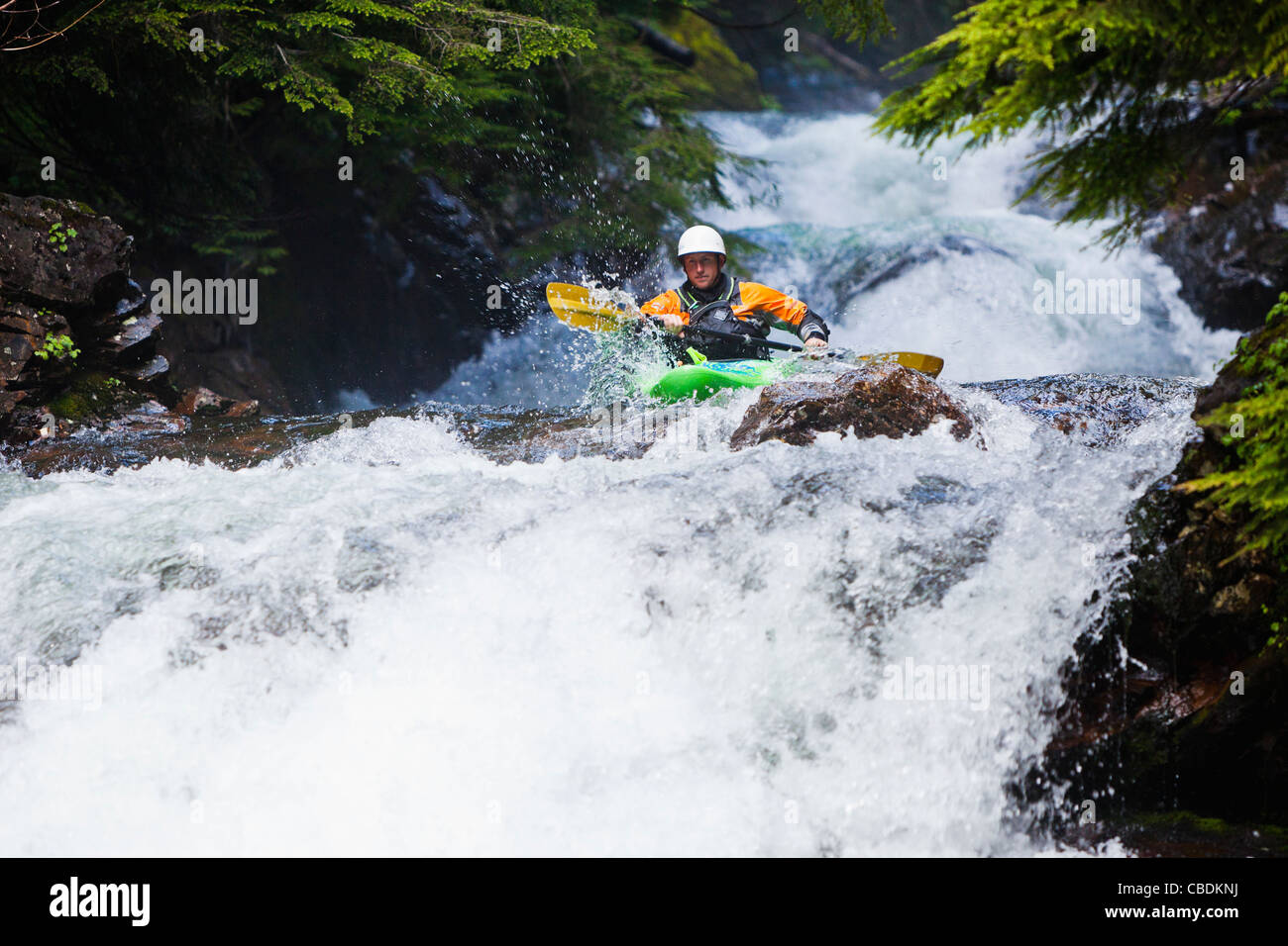 Man kayaking down series small hi-res stock photography and images - Alamy