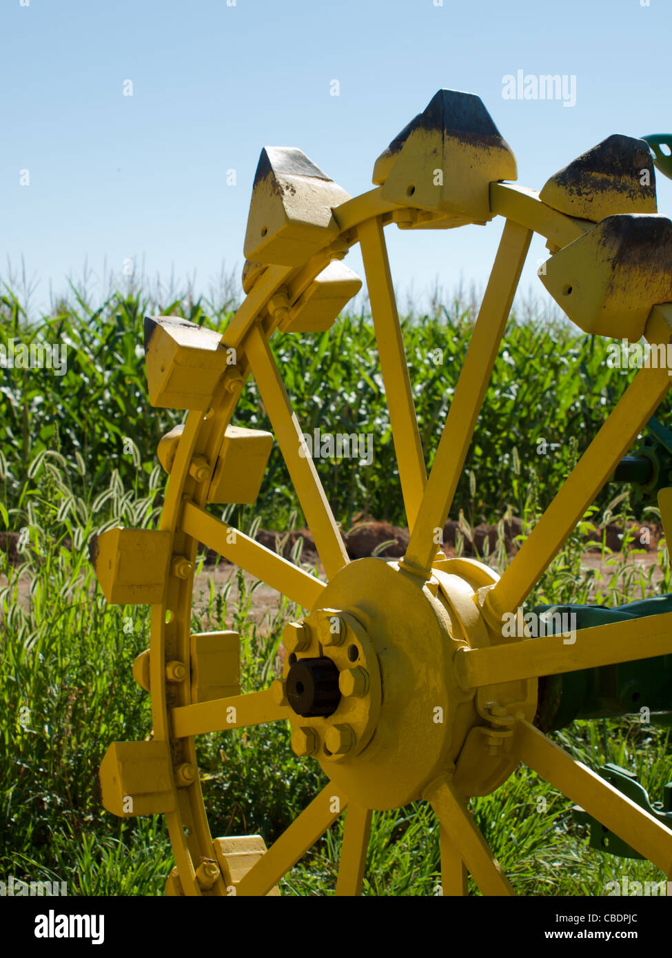Old farm equipment on the display at the Yesteryear Farm Show in ...