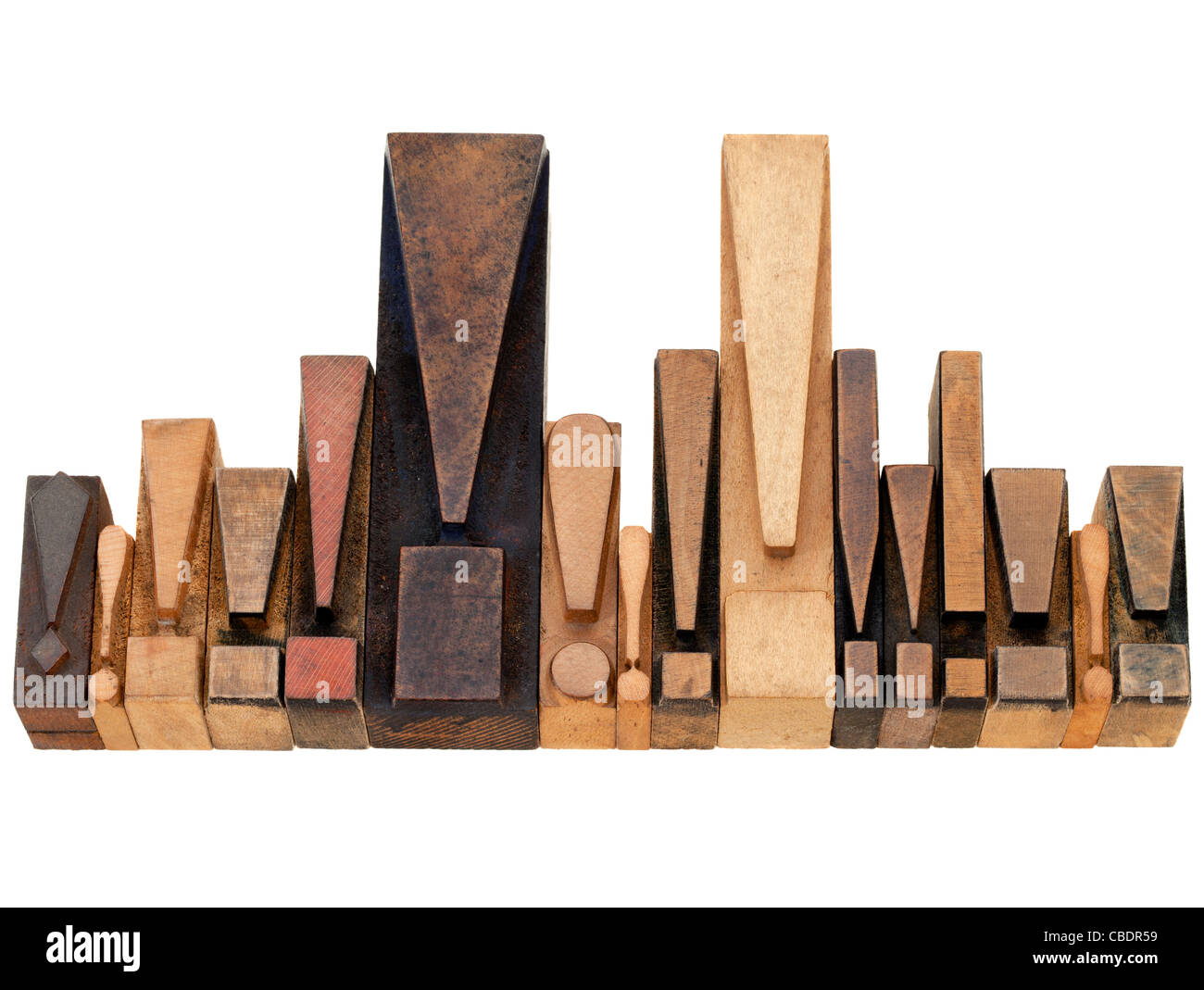 Exclamation point block Cut Out Stock Images & Pictures - Alamy
