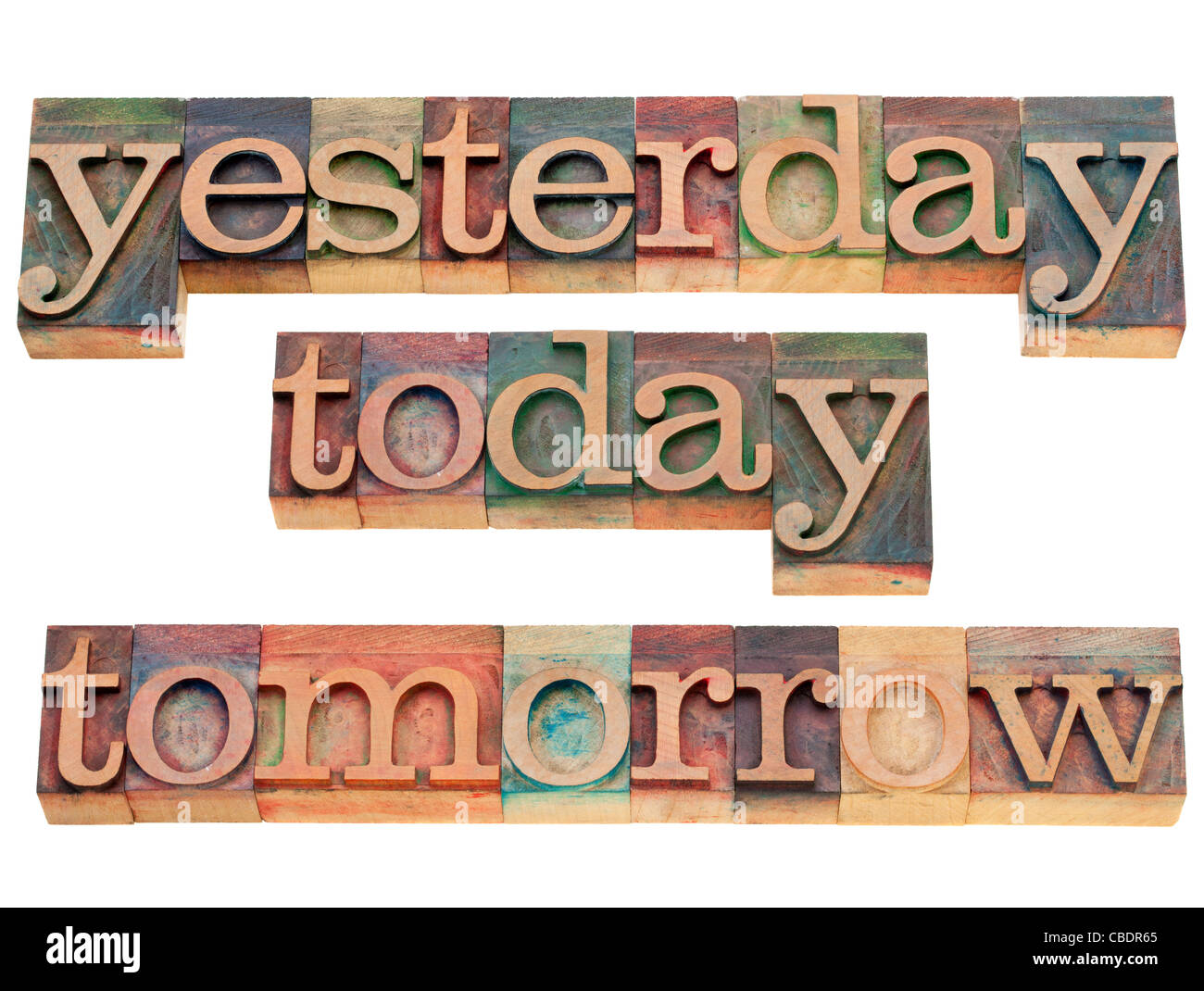 Yesterday Today And Tomorrow High Resolution Stock Photography and ...