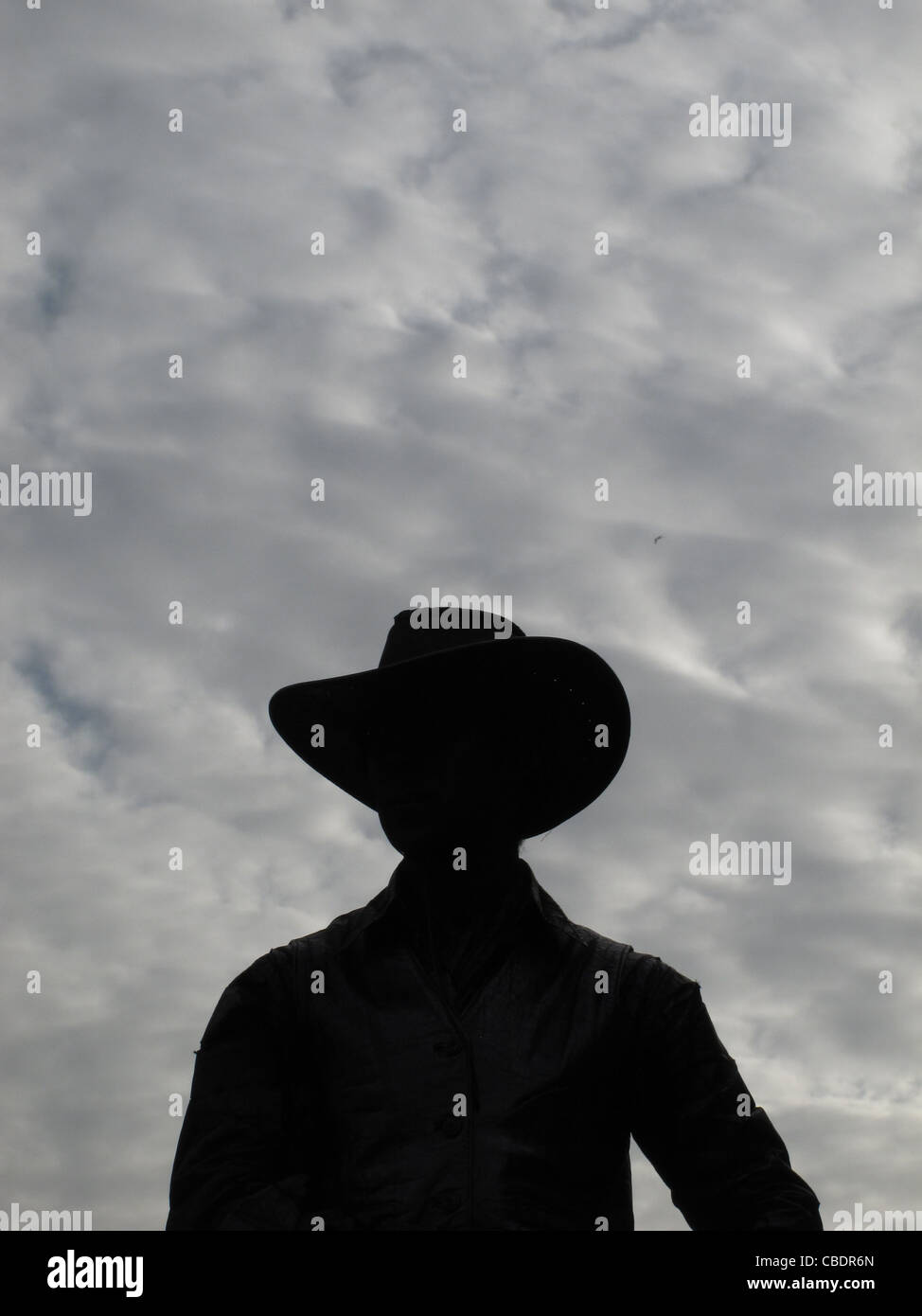 silhouette of cowboy street entertainer in rome italy Stock Photo - Alamy