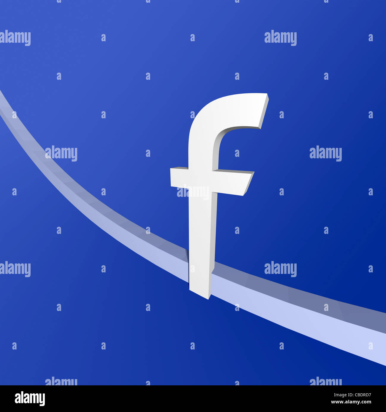 Facebook logo flag symbol emblem hi-res stock photography and images ...