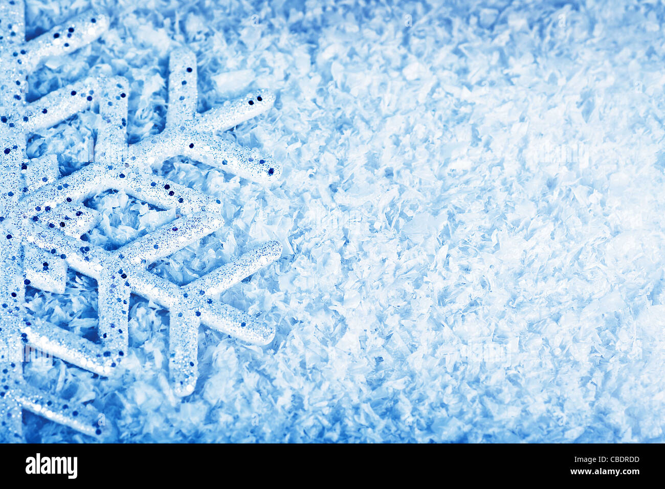 Blue Snowflakes Border