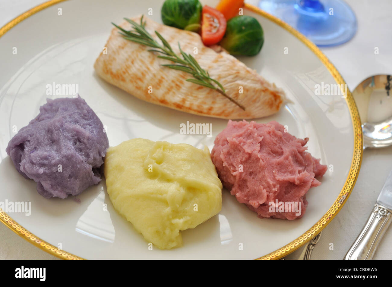 colorful mesh potatoes Stock Photo - Alamy