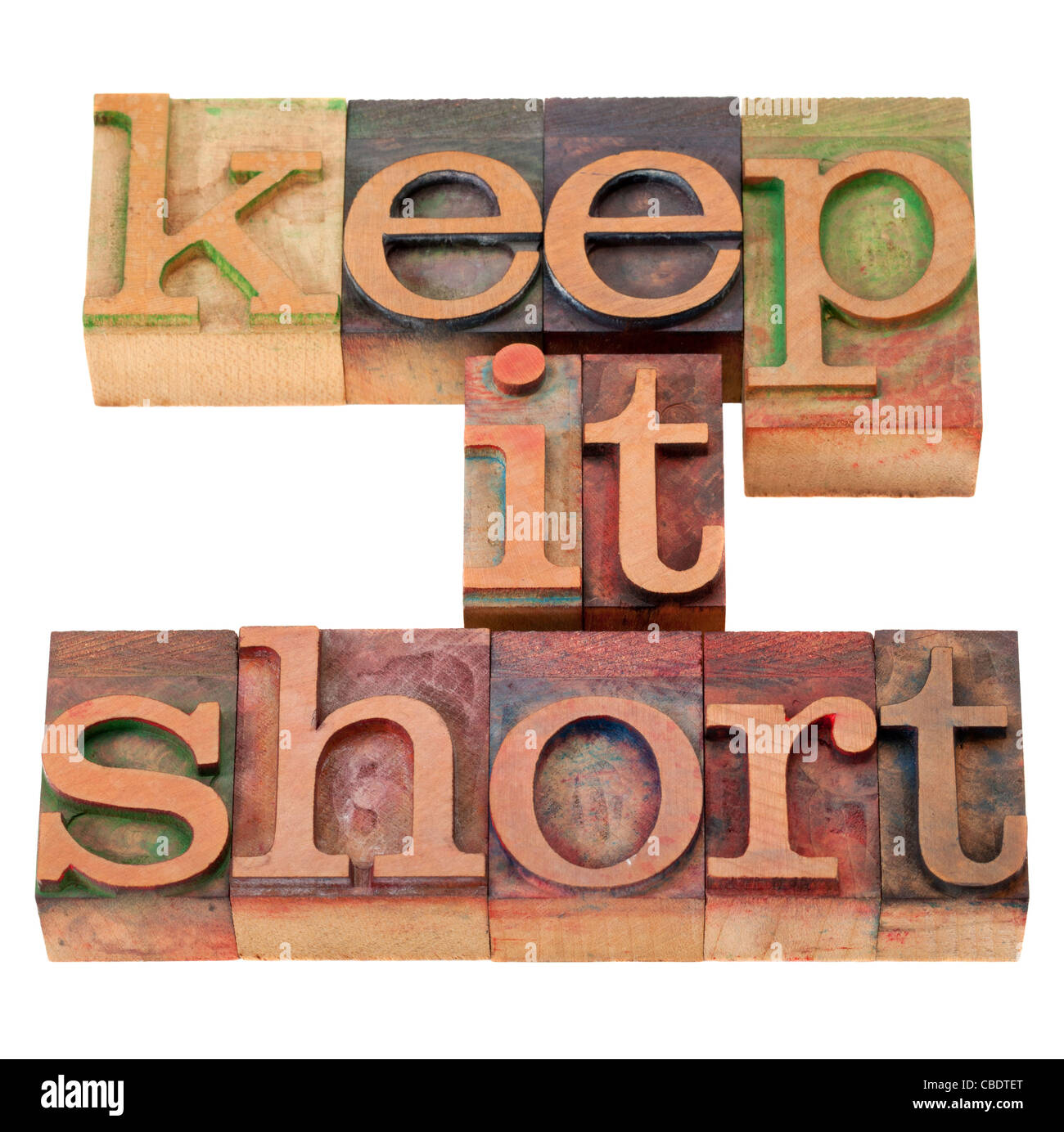 Keep it brief hi-res stock photography and images - Alamy