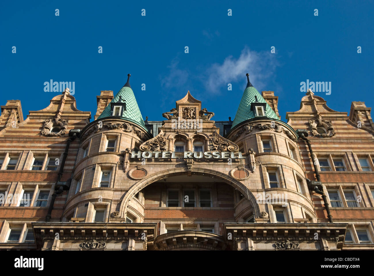 exterior of the 1894 russell hotel, russell square, london, england ...