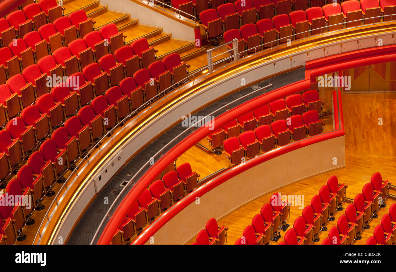 Symphony Hall seating, Centenary Square, Birmingham City Centre, West ...