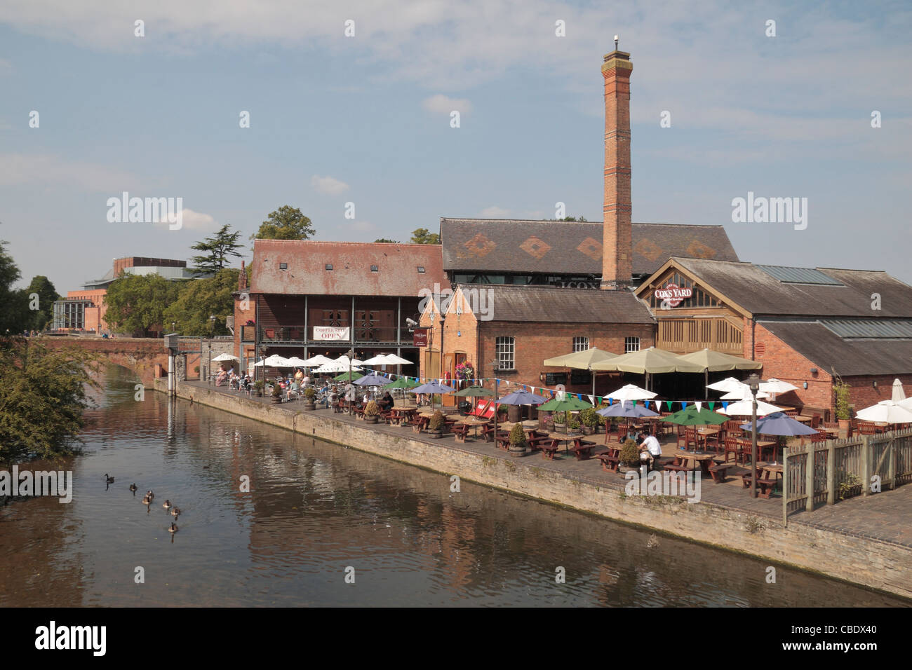 The Cox's Yard restaurant on the River Avon in Stratford Upon Avon ...