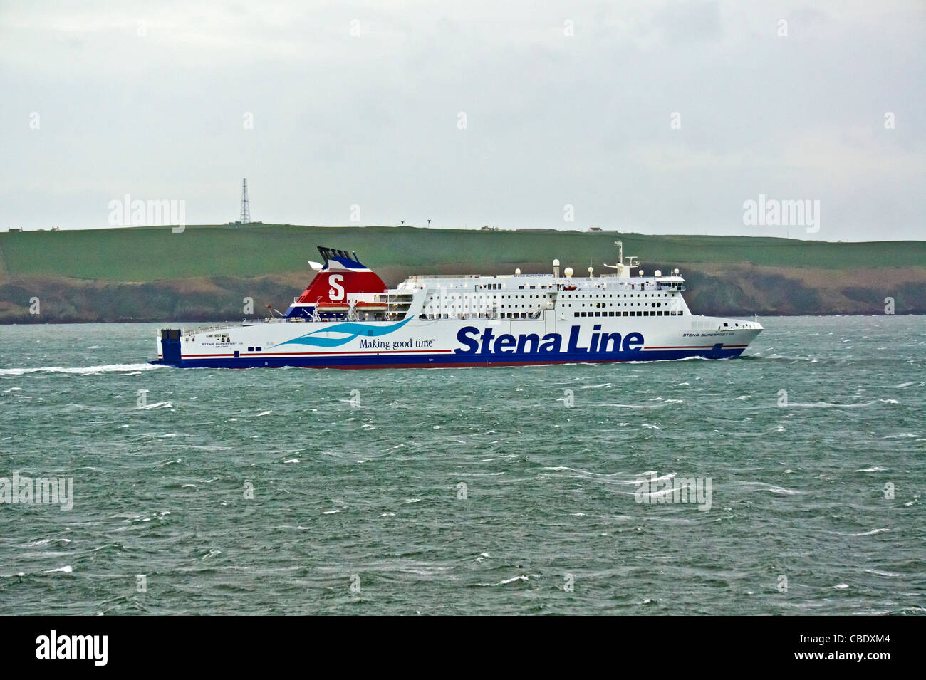 New Stena line car and passenger RoRo ferry Stena Superfast VIII has ...