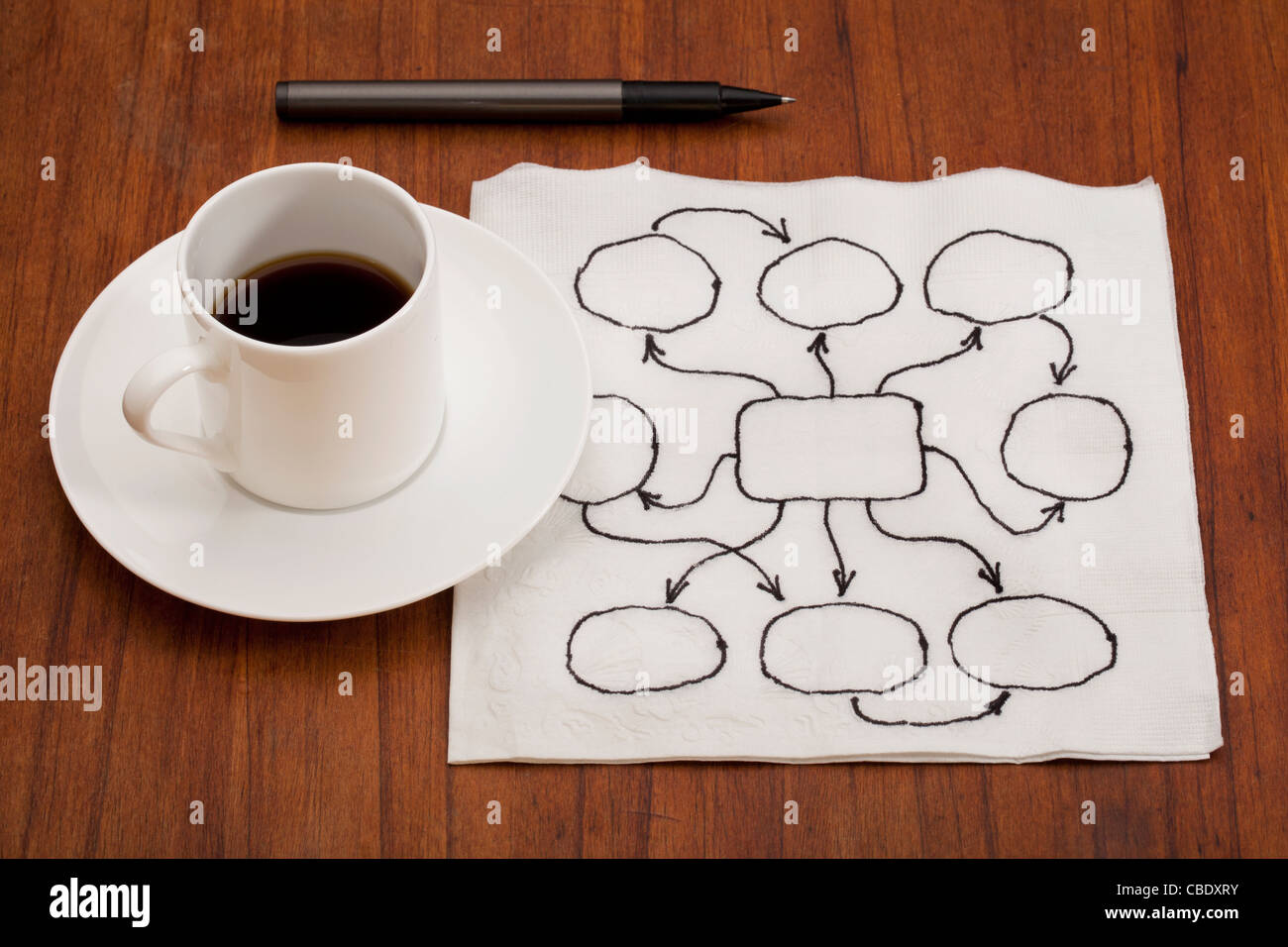 Blank flowchart mind map network hi-res stock photography and images ...