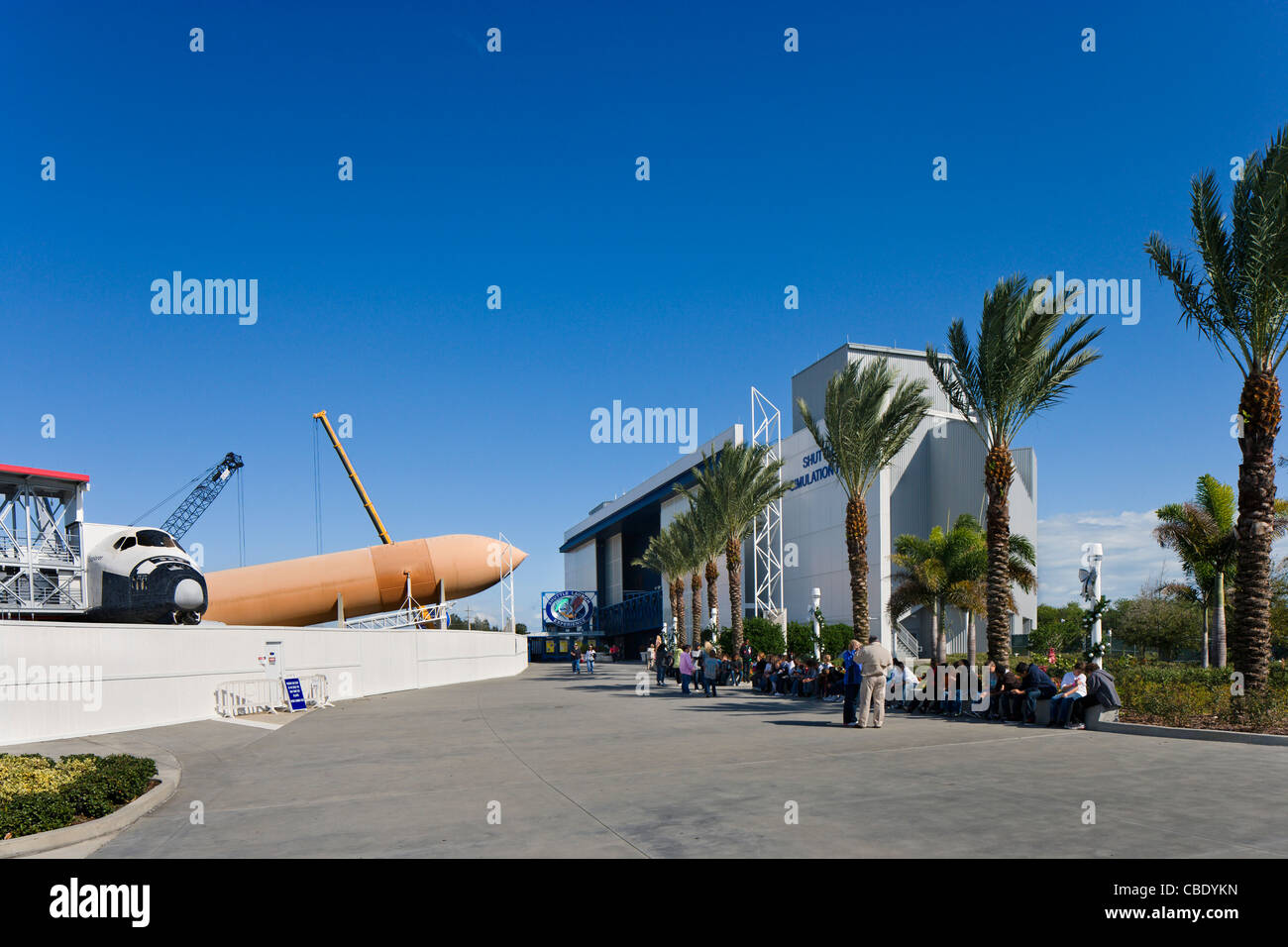 The Shuttle Launch Experience building in Shuttle Plaza, Kennedy Space ...