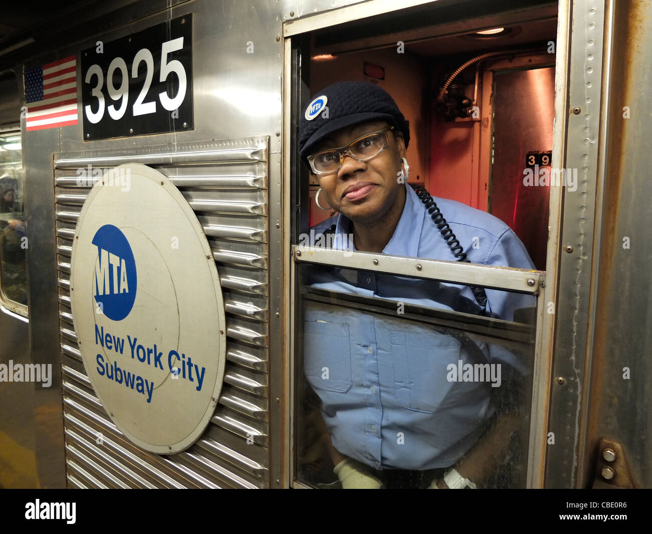 Train conductor flag hi-res stock photography and images - Alamy