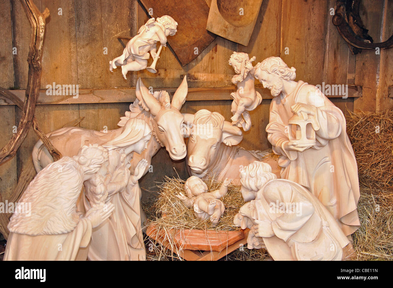 Wooden crib german christmas markets hi-res stock photography and ...