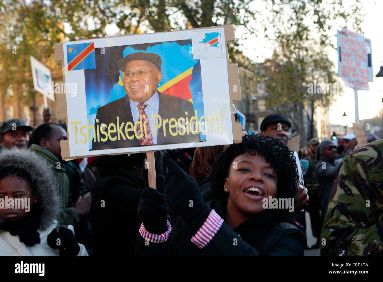Dr congo protest hi-res stock photography and images - Alamy