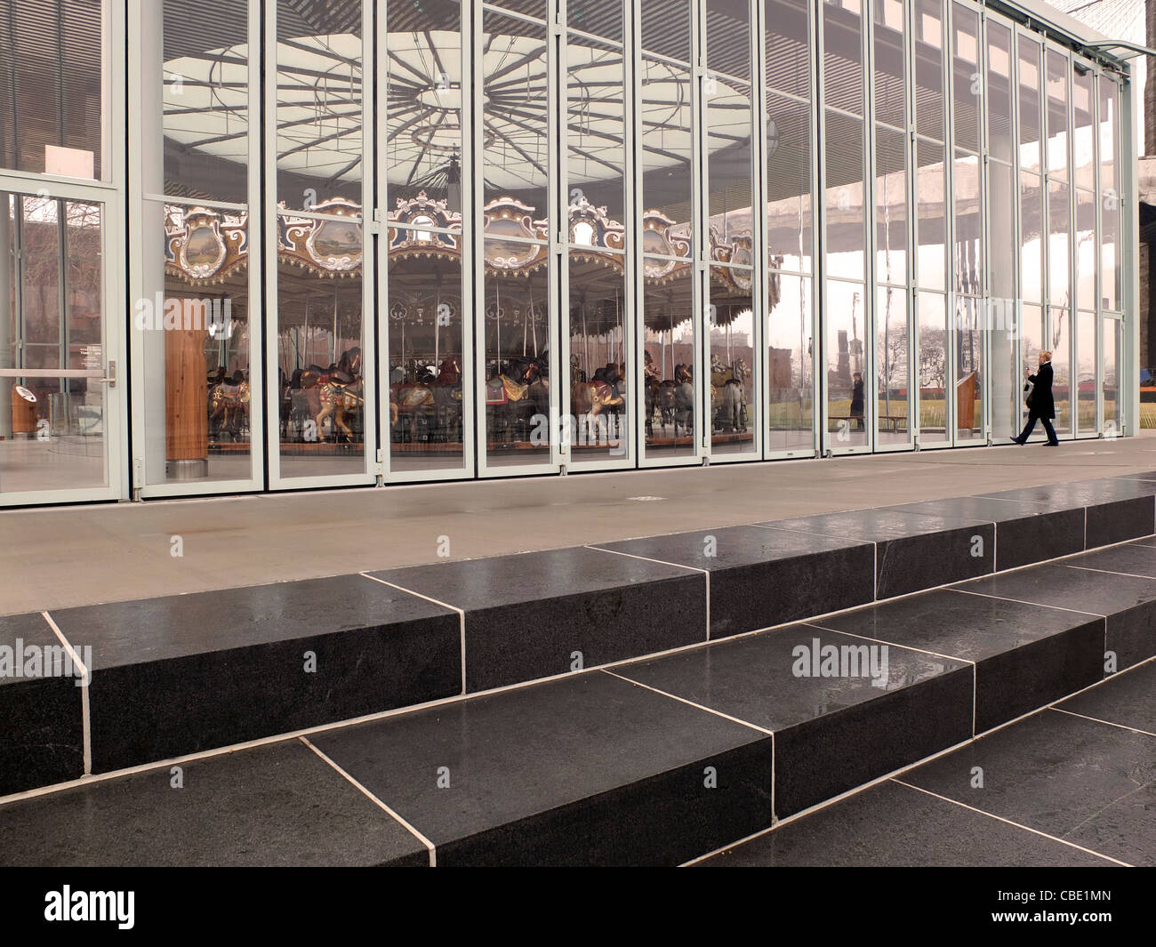 Jane's carousel in Brooklyn Bridge Park Stock Photo - Alamy
