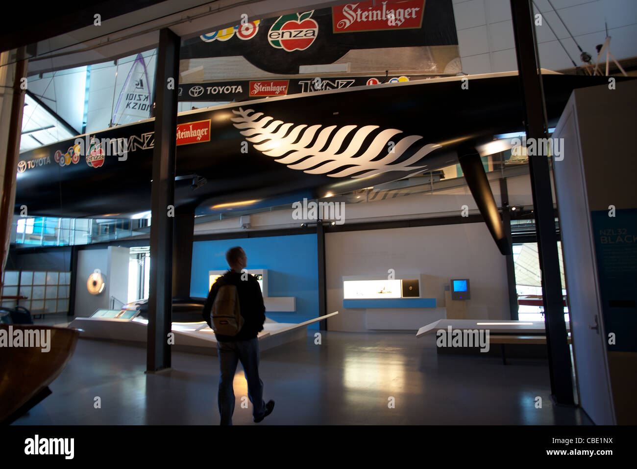 An interior of the Voyager New Zealand Maritime Museum "Blue Water ...