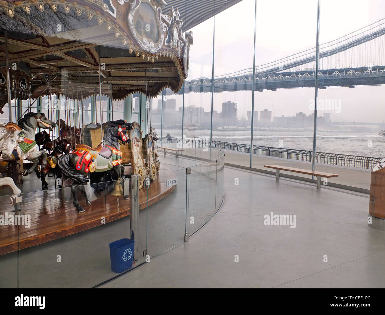 Jane's carousel in Brooklyn Bridge Park Stock Photo - Alamy