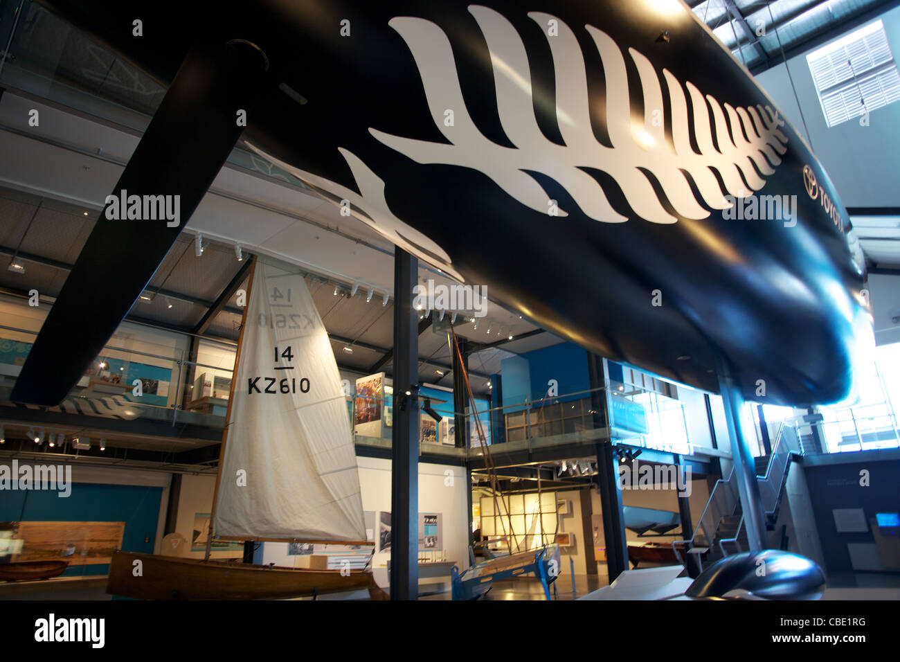 An interior of the Voyager New Zealand Maritime Museum 'Blue Water ...