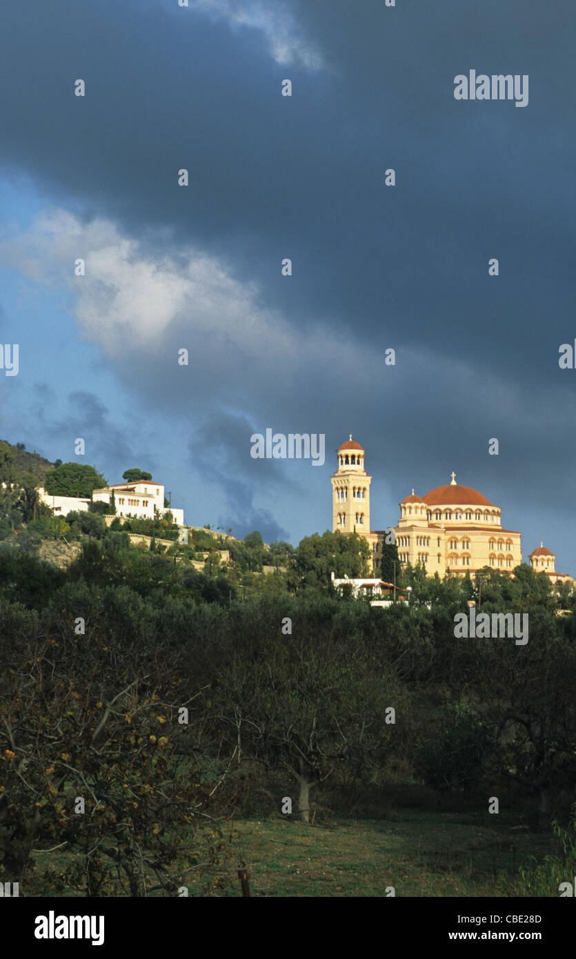 Agios Nektarios Monastery, Aegina Island, Greece Stock Photo - Alamy
