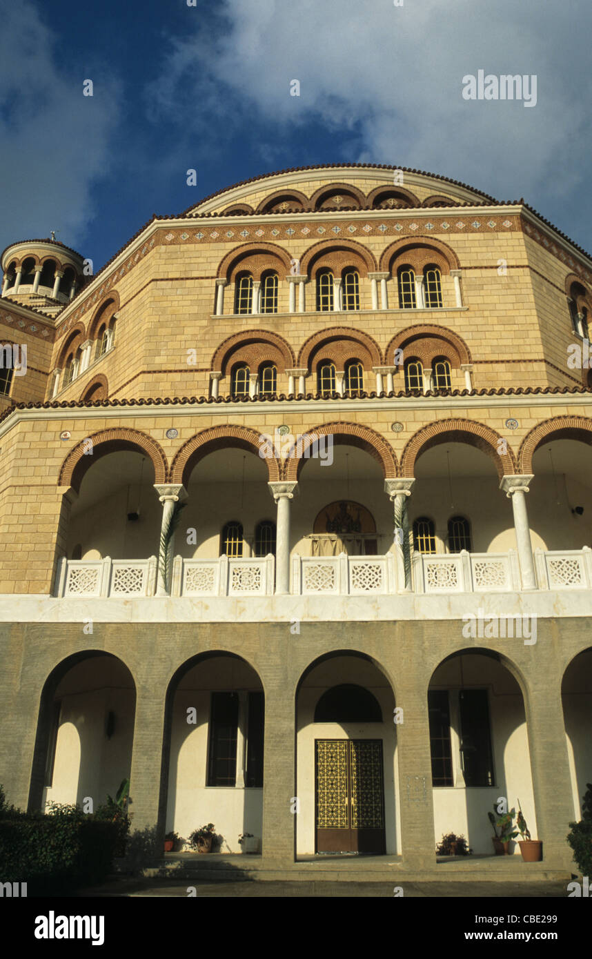 Agios Nektarios Monastery, Aegina Island, Greece Stock Photo - Alamy