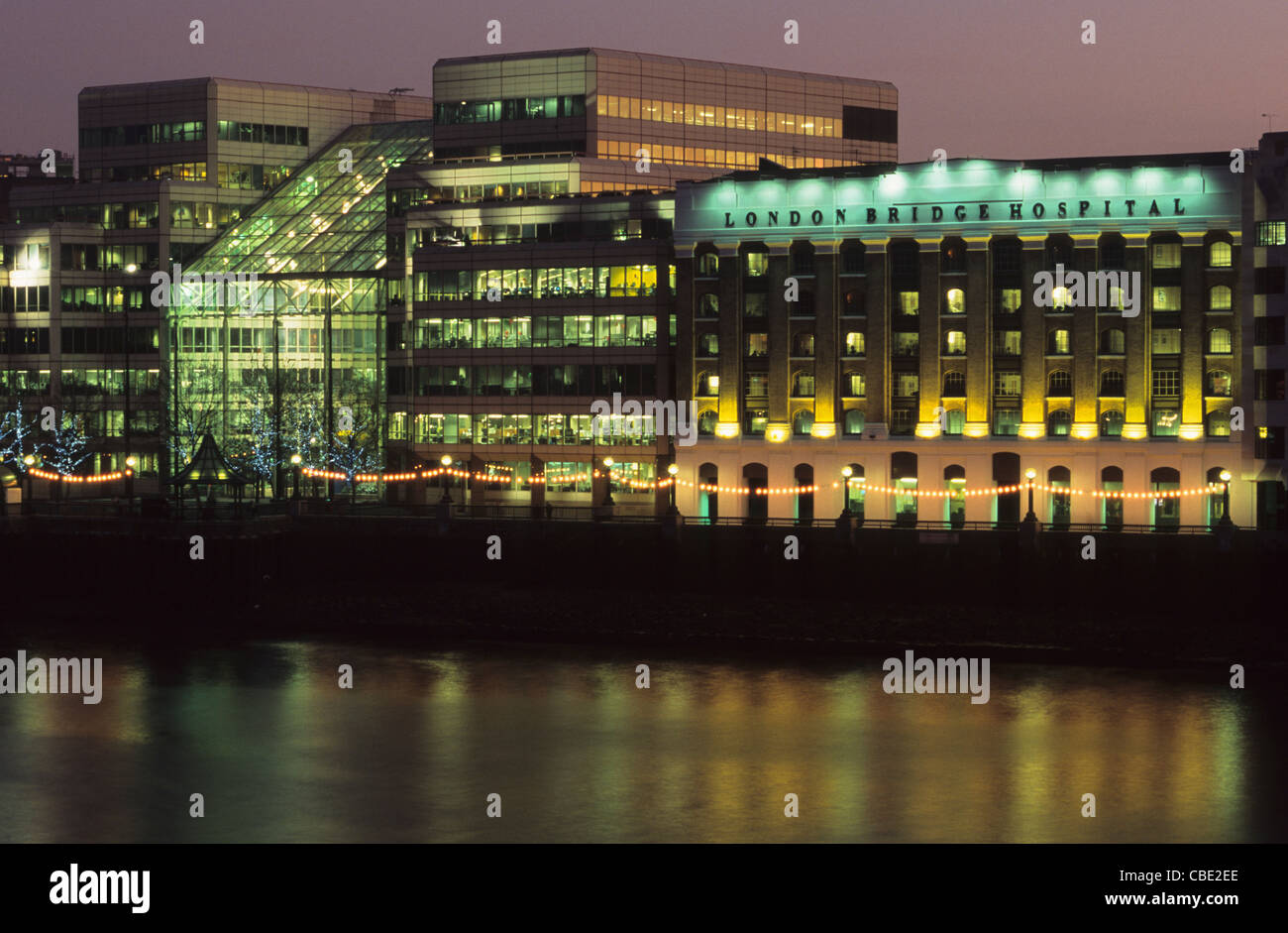 London Bridge Hospital at dusk, London, UK Stock Photo - Alamy