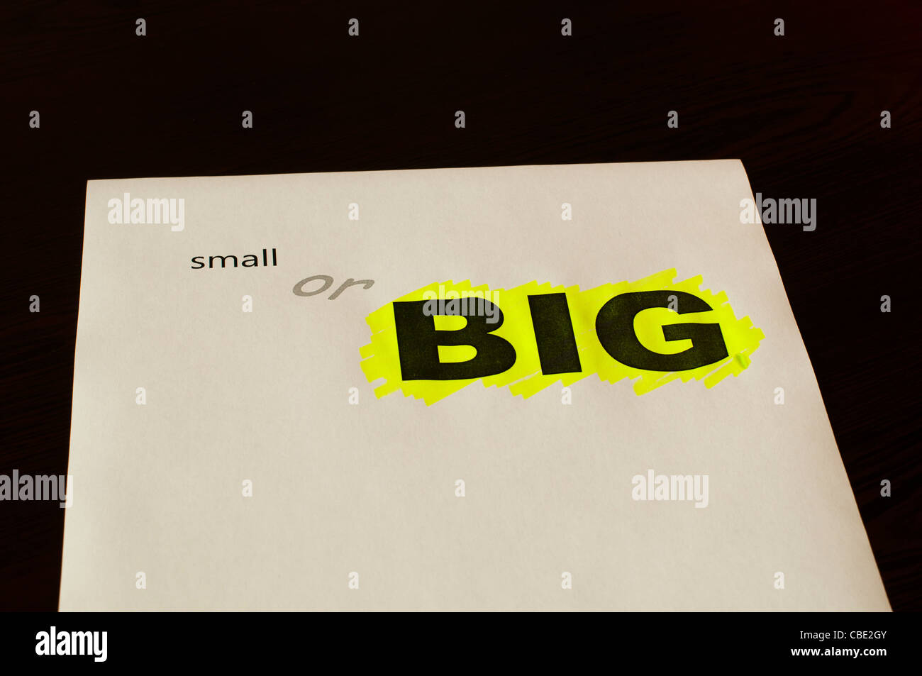 Big and small concept hi-res stock photography and images - Alamy