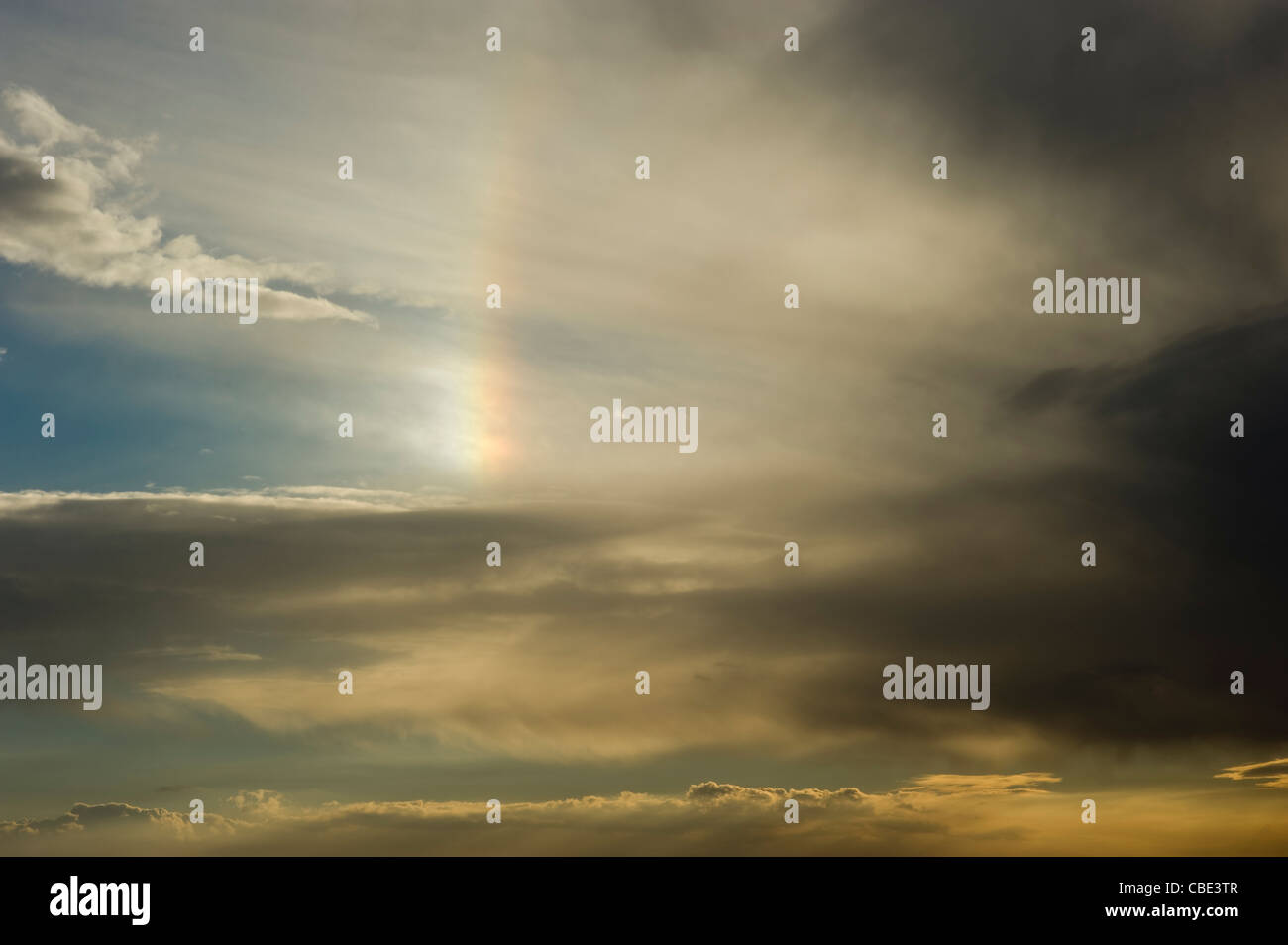 Israel, Negev rainbow in the Desert landscape Stock Photo - Alamy