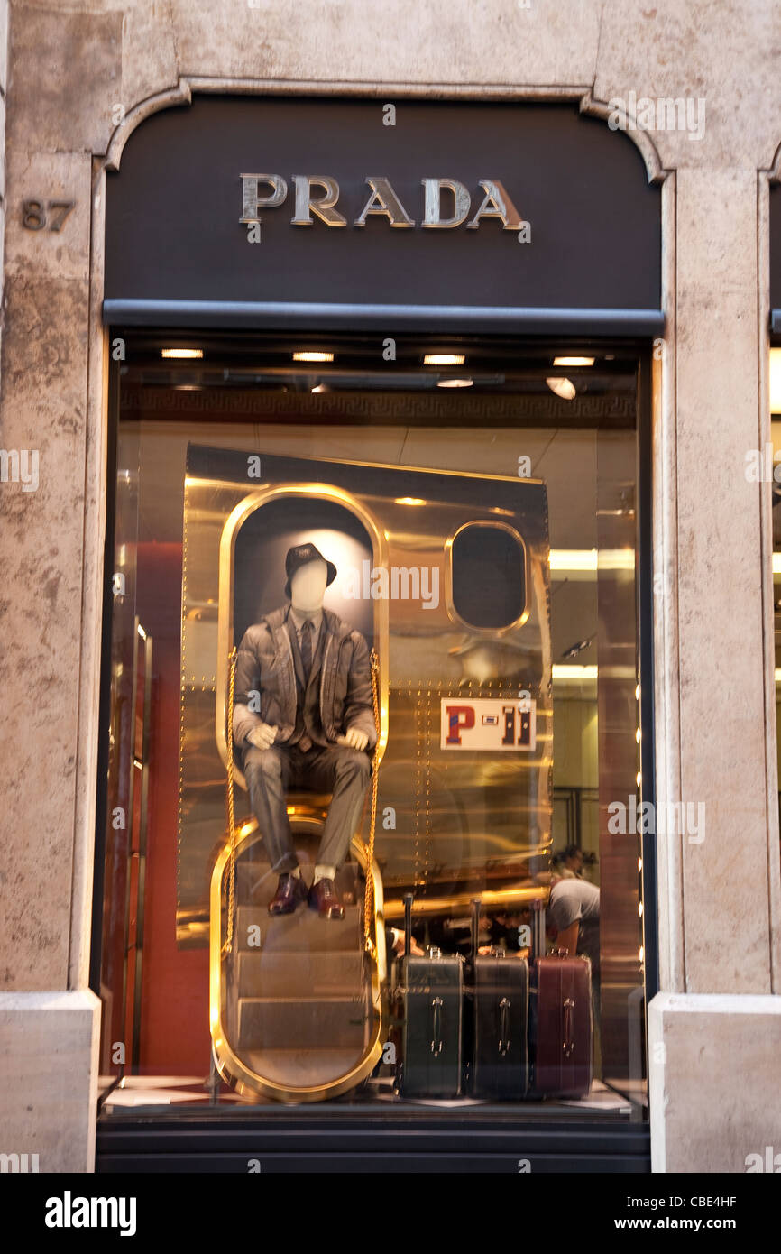 Prada shop in rome italy hi-res stock photography and images - Alamy