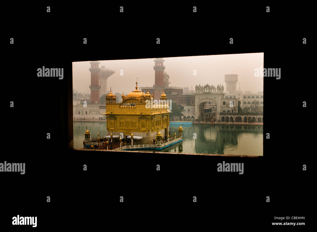 A unique view of the Golden temple in Amritsar, India Stock Photo - Alamy