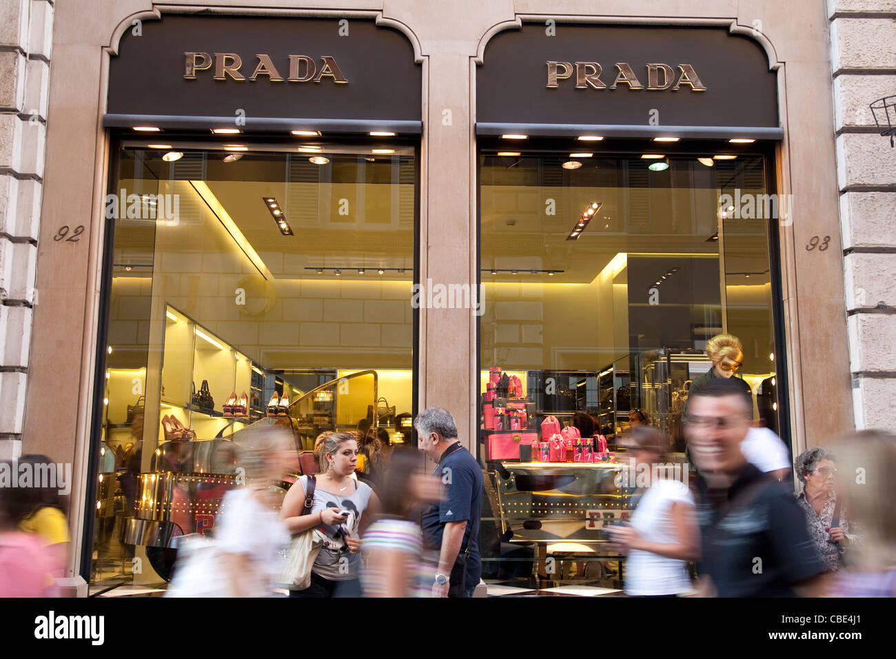 Prada rome hi-res stock photography and images - Alamy