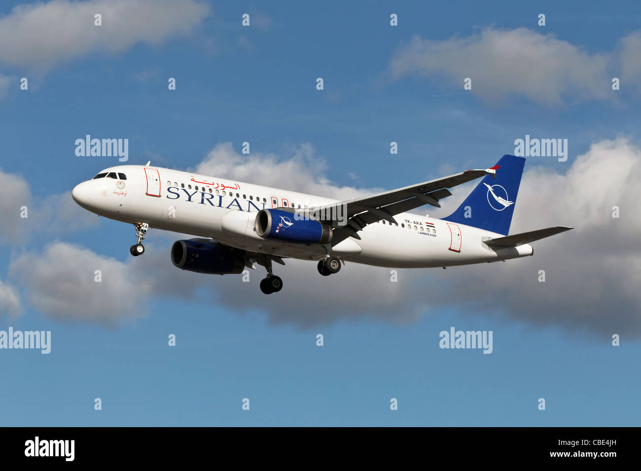 An Airbus A320 of the Syrian state airline Syrianair Stock Photo - Alamy