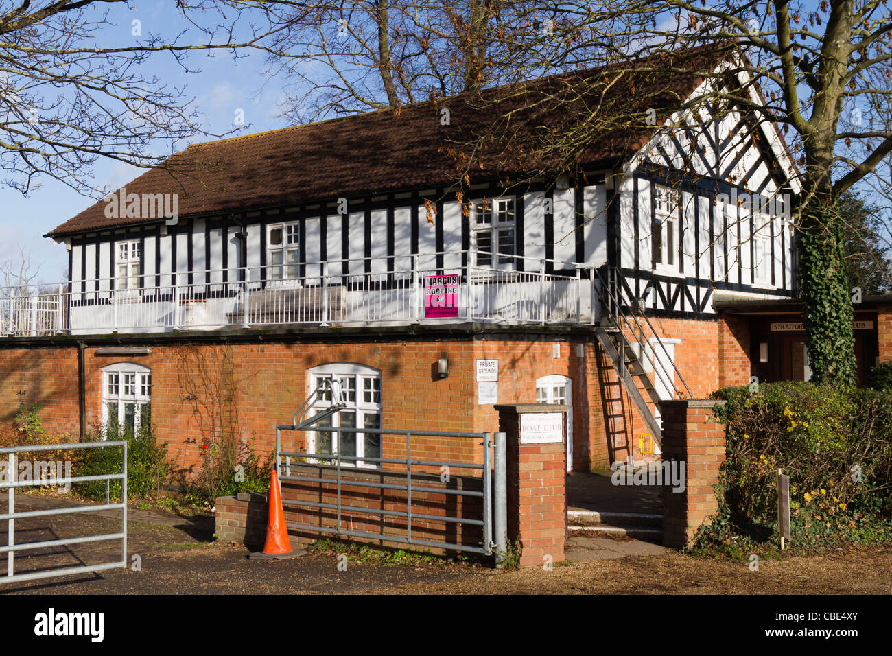 The Stratford Upon Avon Boat Club building Stock Photo - Alamy