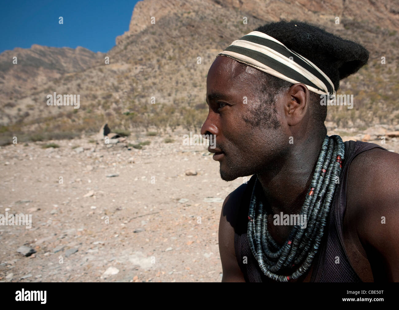 Himba Man, Iona Village, Angola Stock Photo - Alamy