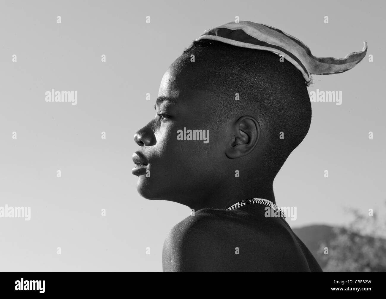 Muhimba Young Man With Traditional Hairstyle, Iona Village, Angola ...