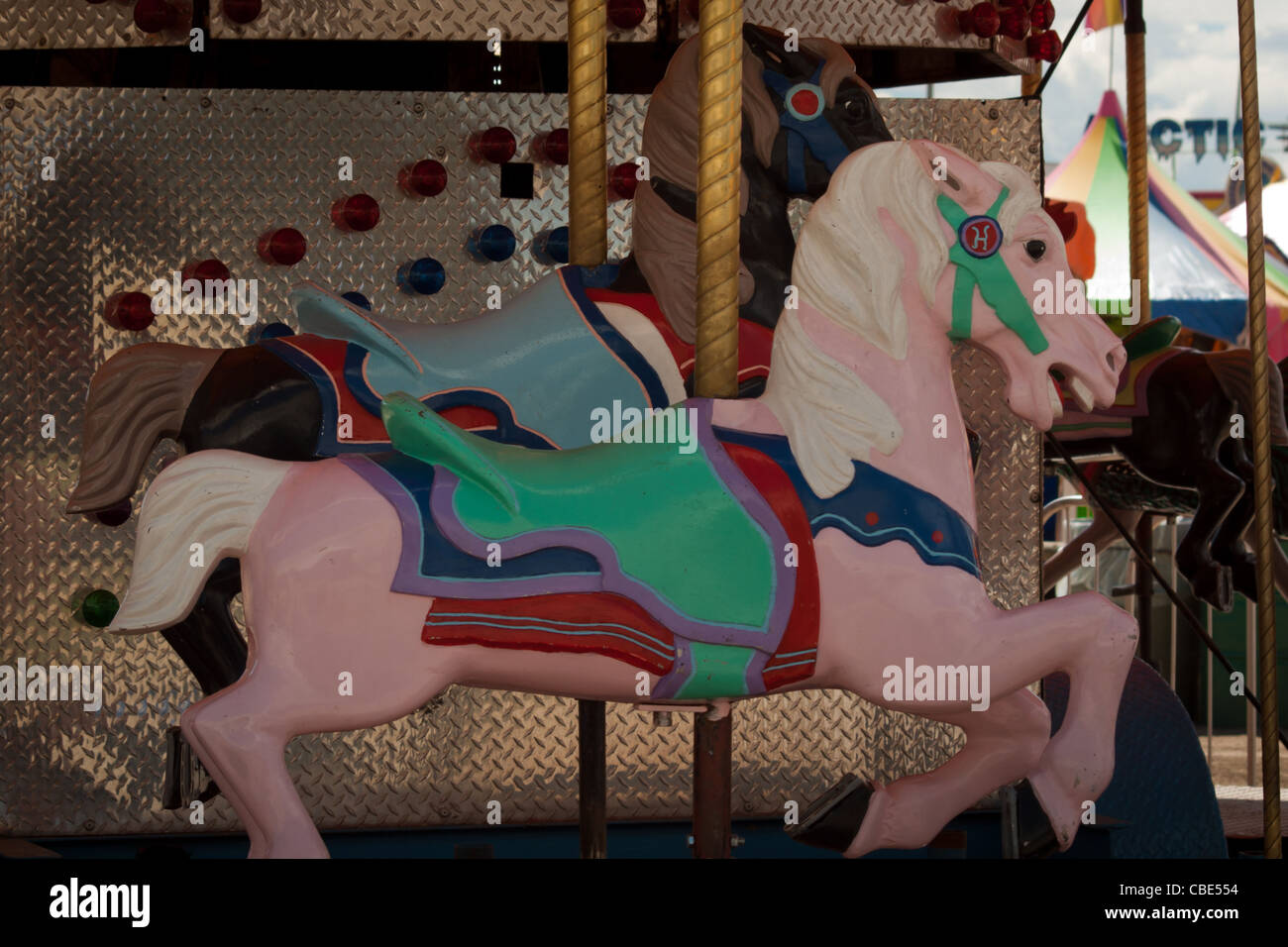 Carousel at the Boulder County Fair, Colorado Stock Photo - Alamy