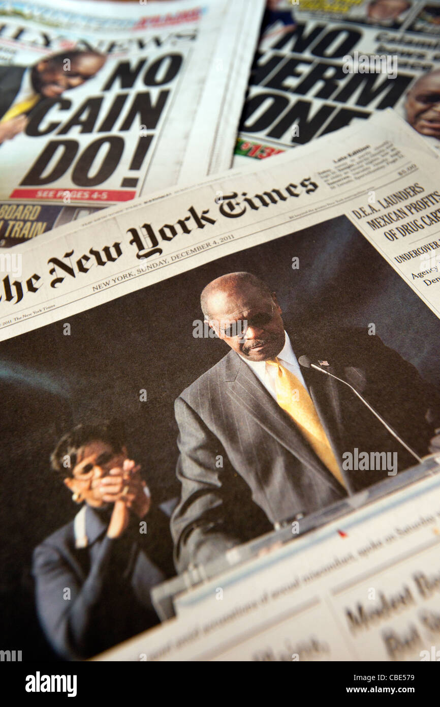 American newspapers on the election hi-res stock photography and images ...