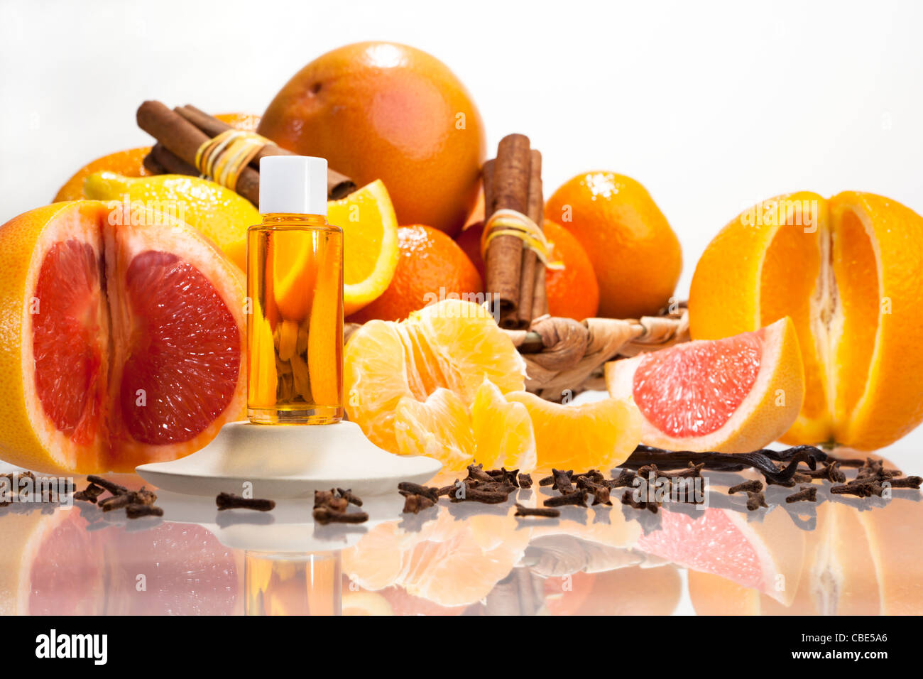 Oil mixture of essential oils for Aromatherapeutic use Stock Photo - Alamy