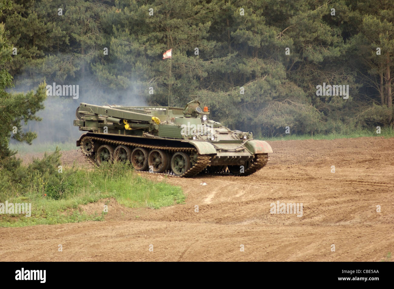 old tank of the "Nationale Volksarmee" in Germany,now used for a ...
