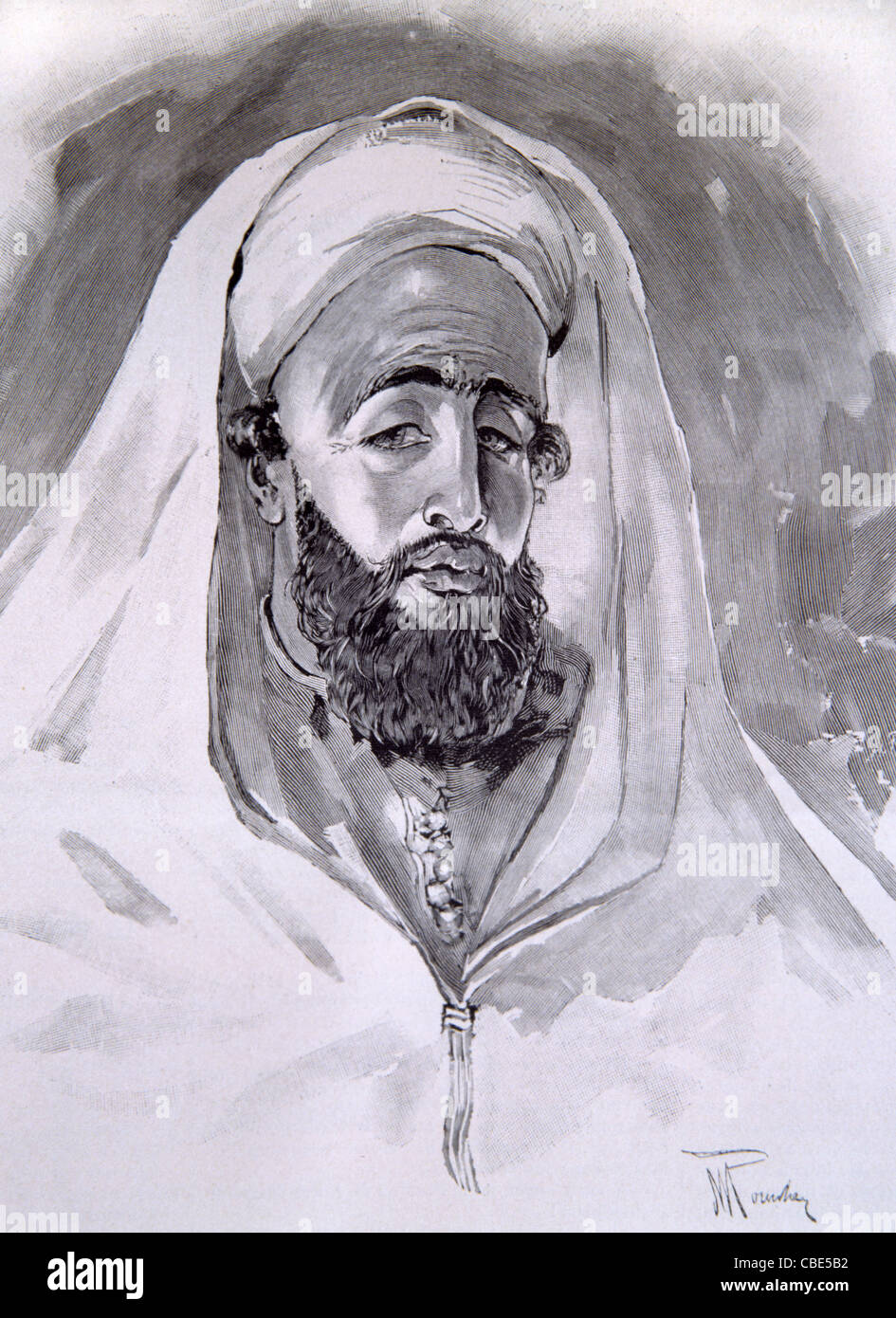 Hassan I (1857-94) Sultan of Morocco (1873-1894) Vintage Illustration ...