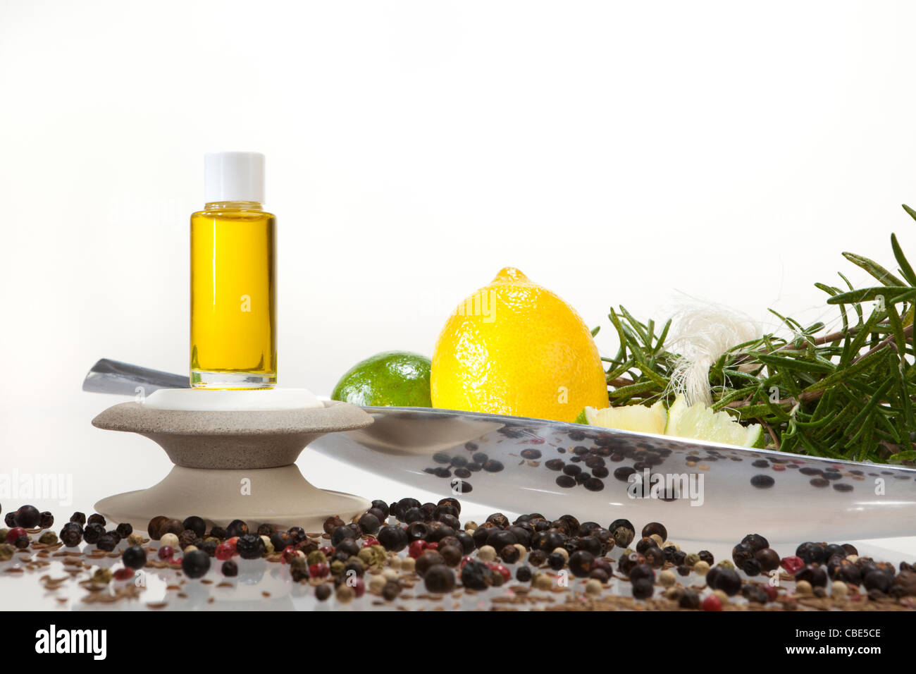 Oil mixture of essential oils for Aromatherapeutic use Stock Photo - Alamy