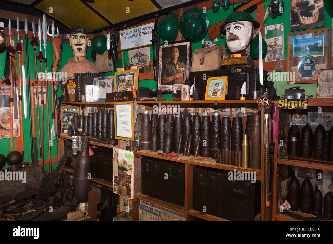 India, Nagaland, Kohima, T Khel, Old Shalom of Kohima private museum to ...