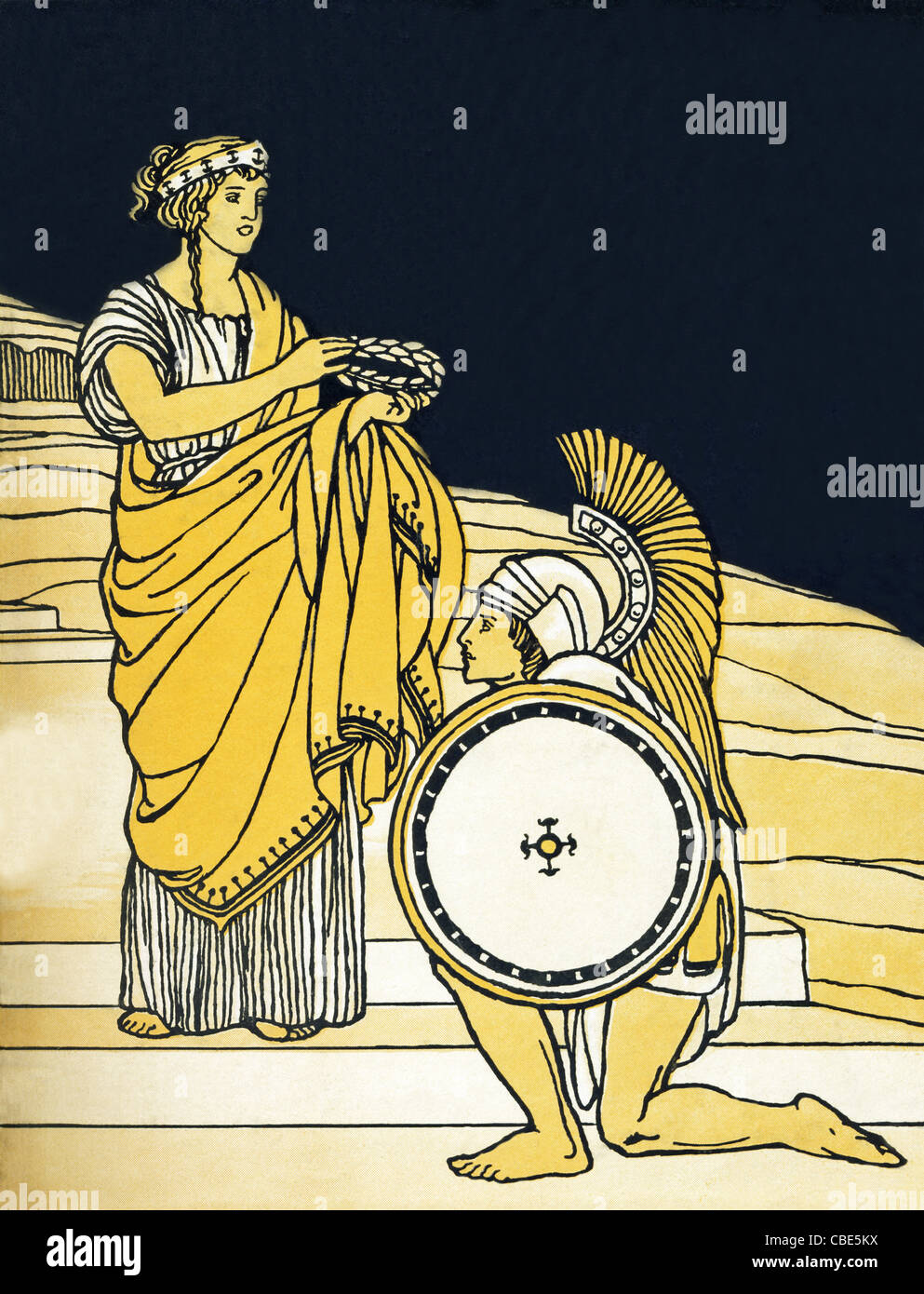 Athena And Poseidon Fight