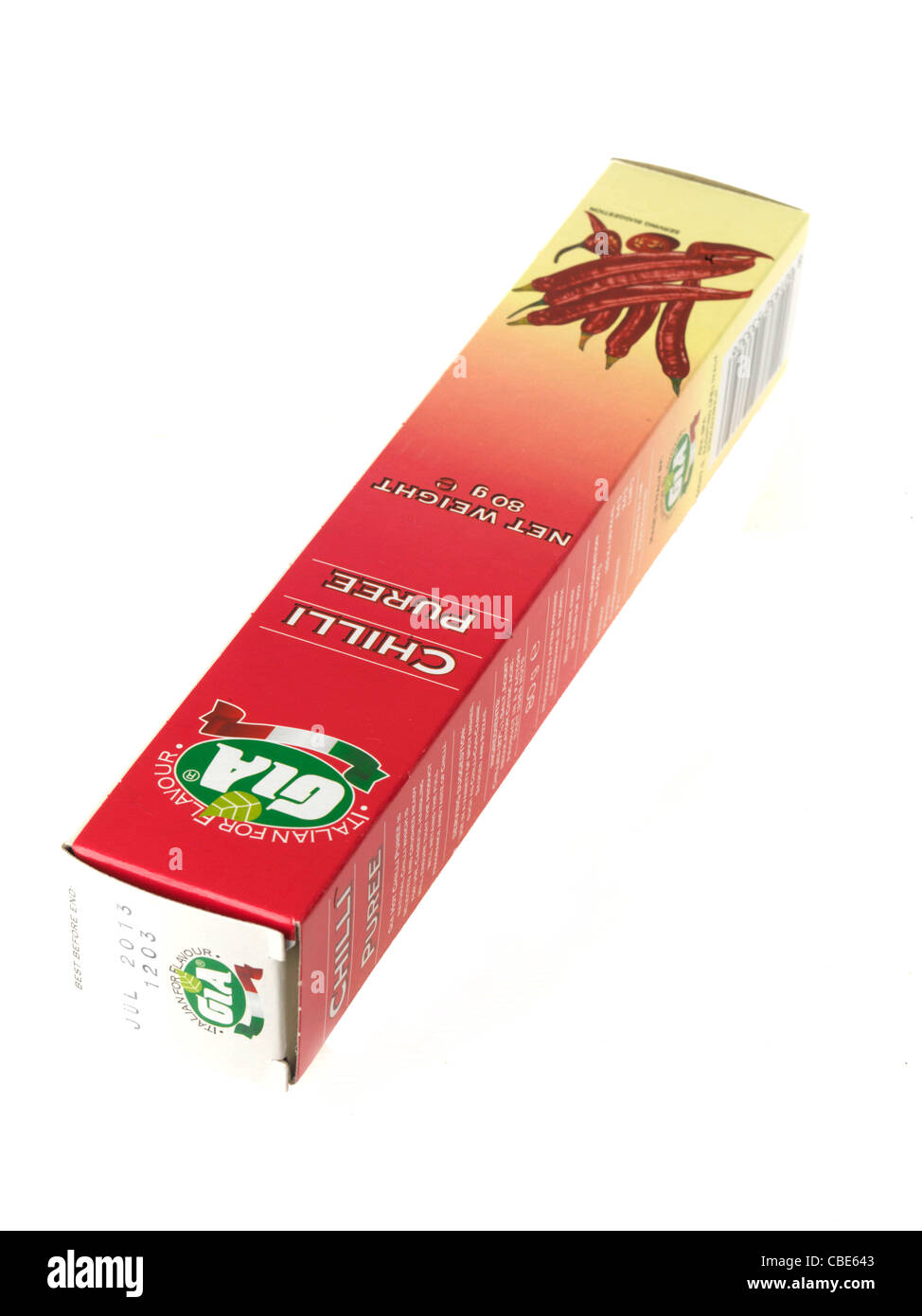 Tube Chilli Puree Stock Photo - Alamy
