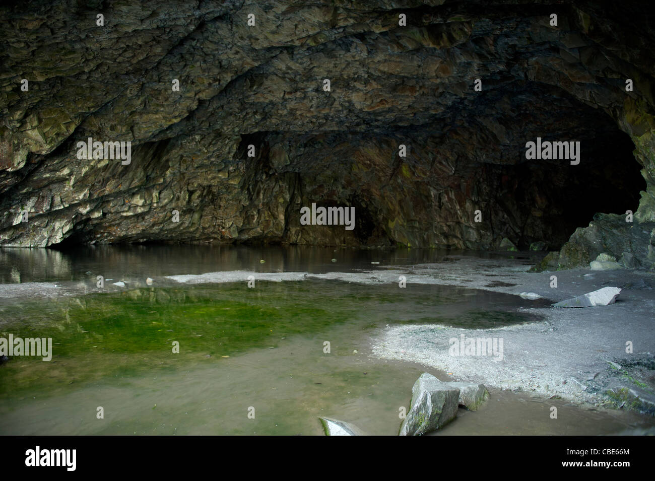 Caves at Rydal Water, Lake District Cumbria, UK Stock Photo - Alamy